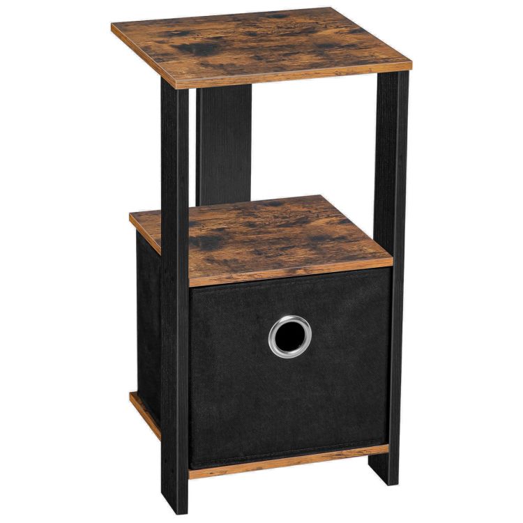 Wholesale bedside table with pull-out collapsible storage box, retro ...