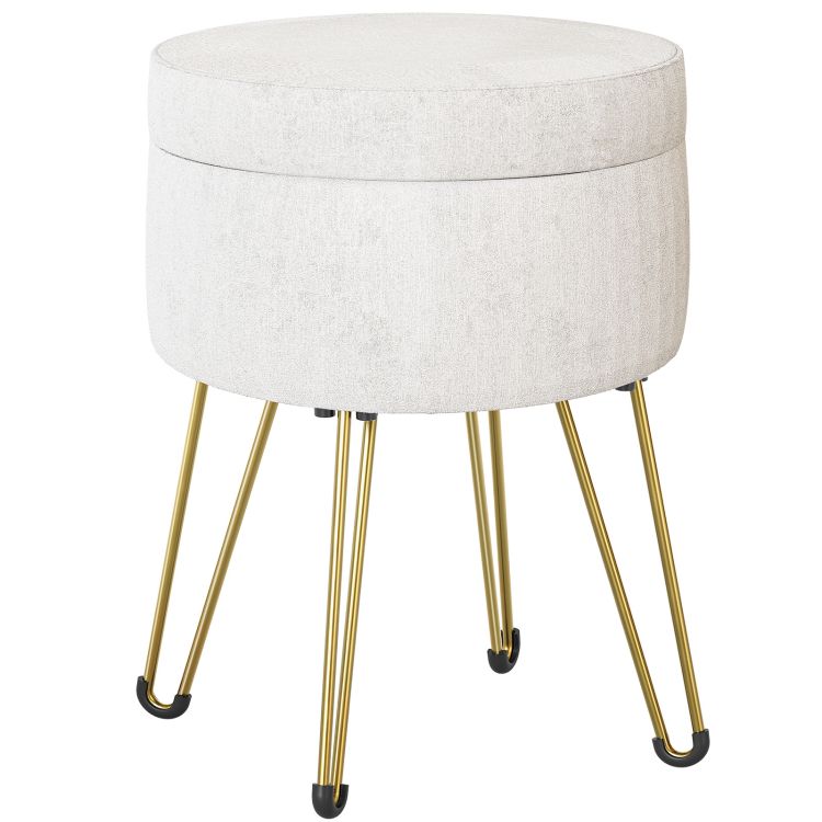 Wholesale ottoman with storage, round stool with sponge, supports 287 ...