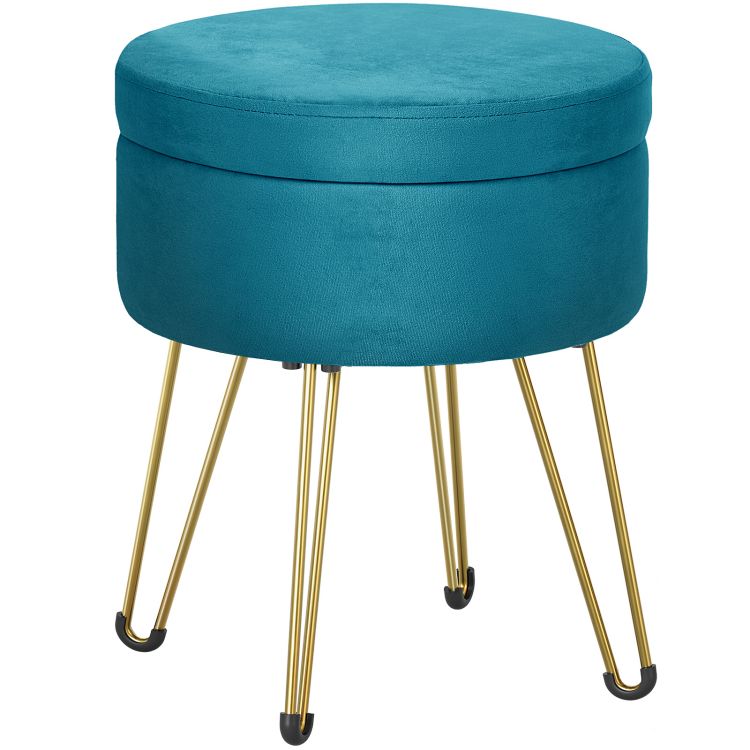 Wholesale ottoman with storage, round stool with sponge, supports 287 ...