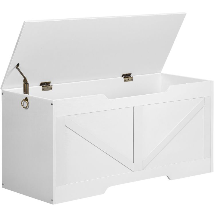 Wholesale White Toy Box Bench, 39.4 Retro Wooden Storage Chest with U ...